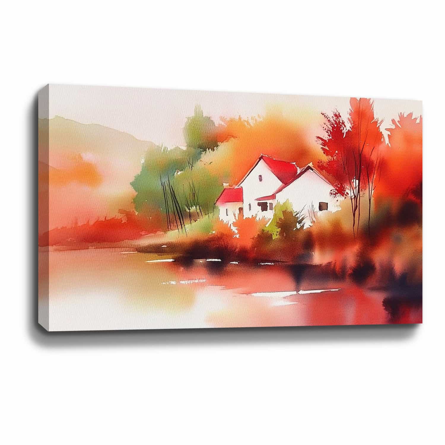 Maple House Canvas Wall Art Flower Wall Art