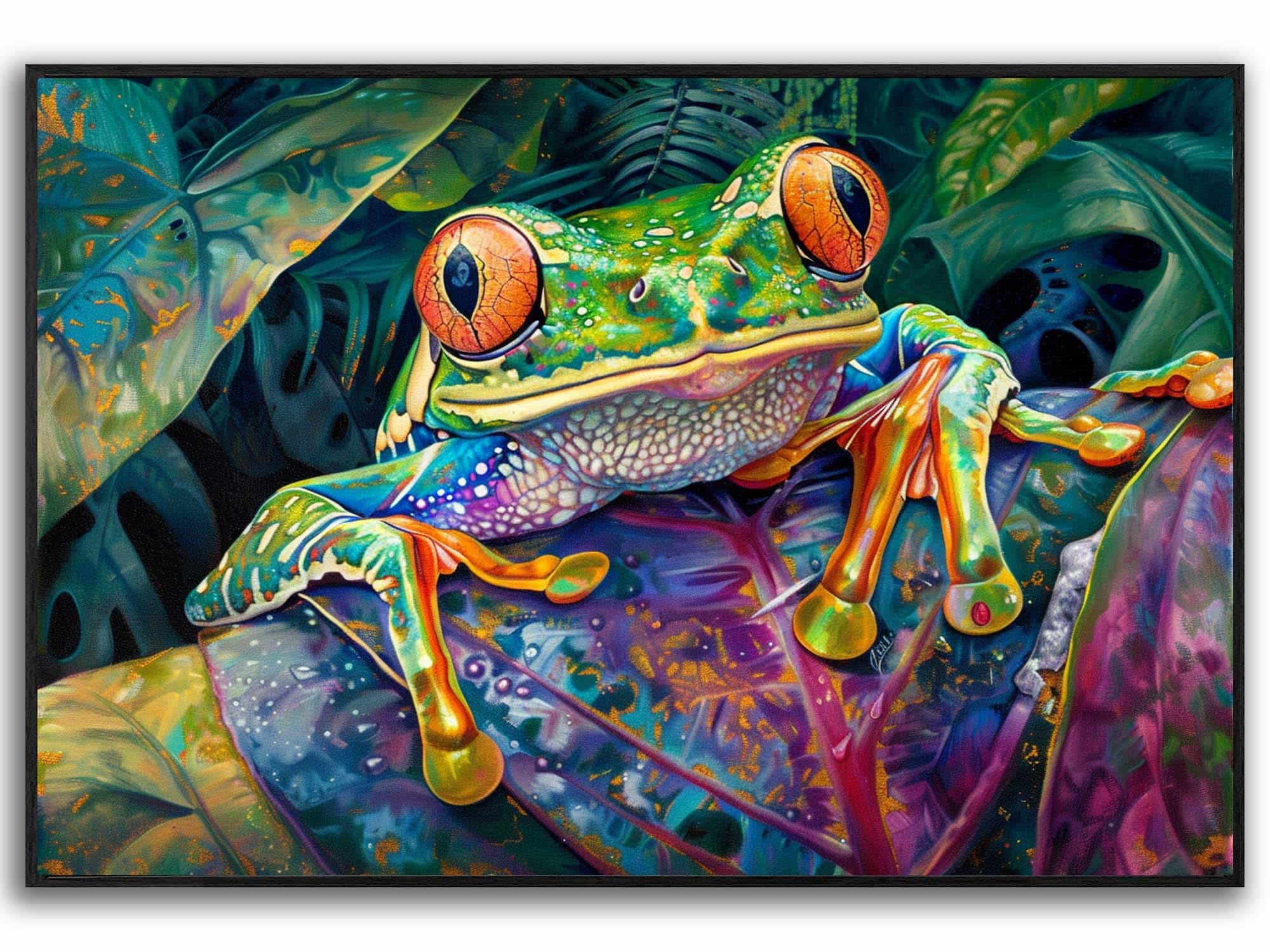 Tree Frog Canvas Wall Art Animal Wall Art