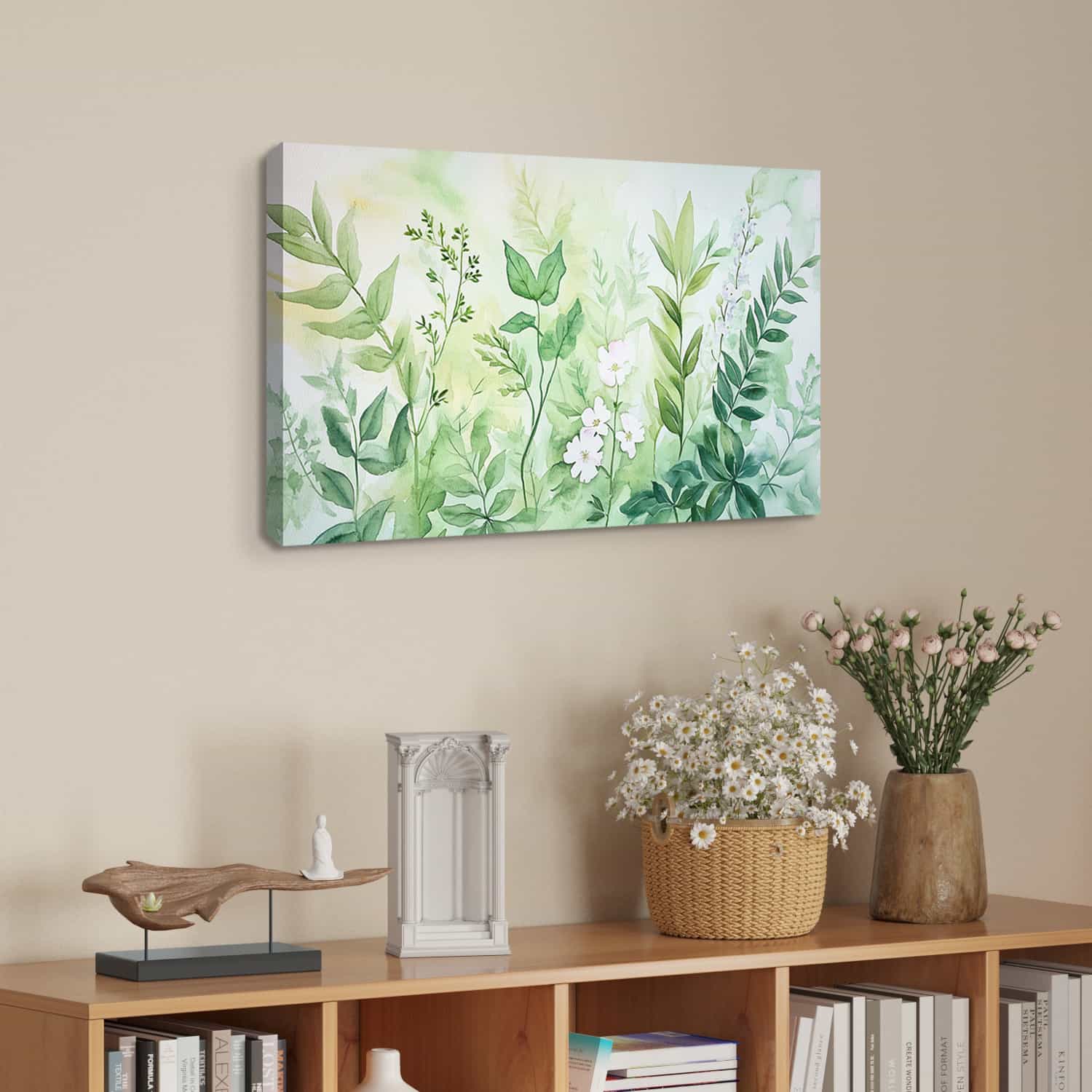 Shrub Canvas Wall Art Flower Wall Art