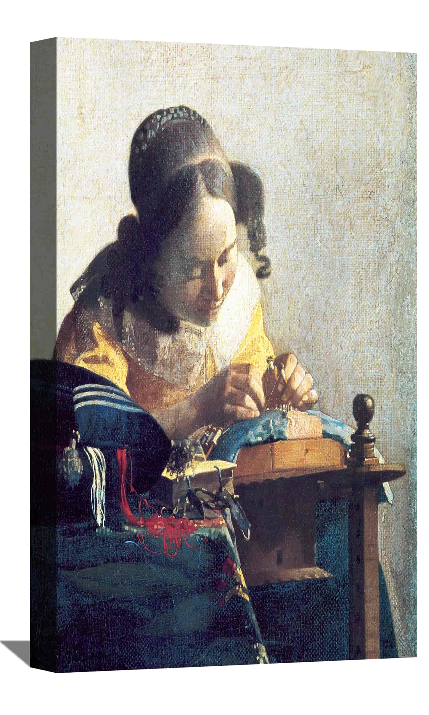The Lacemaker Canvas Wall Art The Lacemaker Painting Johannes Vermeer Art