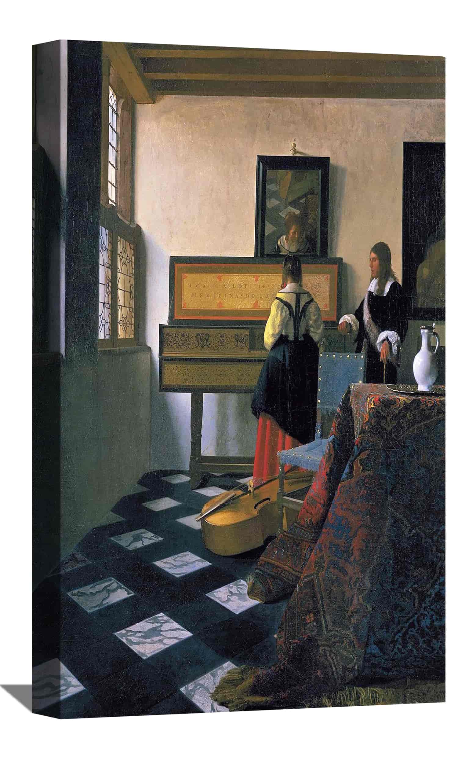 The Music Lesson Canvas Wall Art The Music Lesson Painting Johannes ...